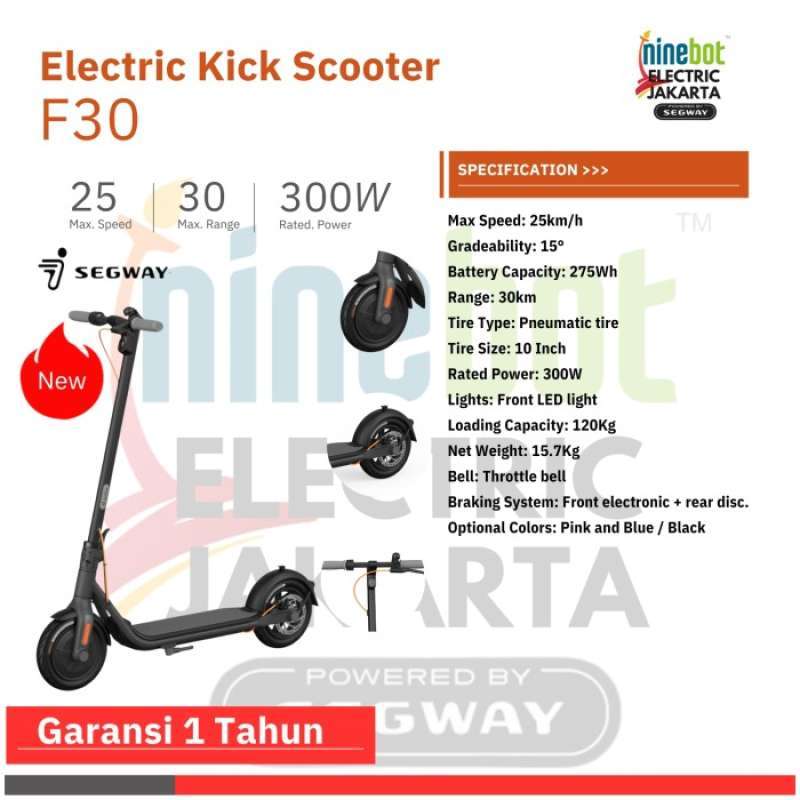 Jual Segway F30 Series Electric Kick Scooter Skuter Listrik Dewasa Di ...