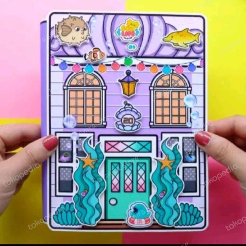 Jual Toka Boka Cute Mermaid Viral Buku Mainan Edukasi Book Paper Doll ...