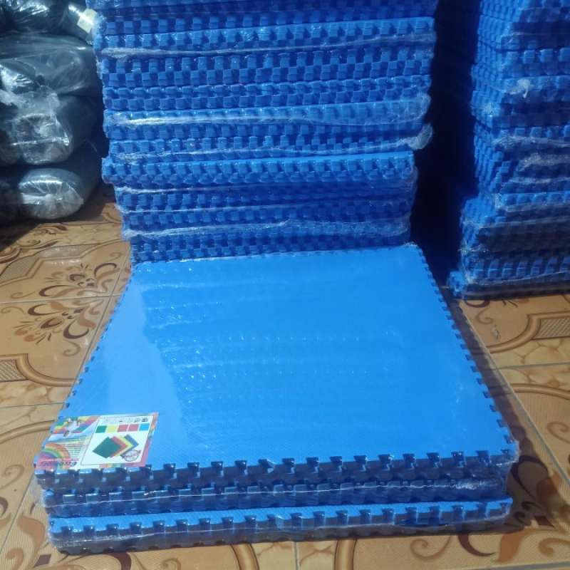 Jual Matras Puzzle 60x60 Alas Lantai Warna Biru Di Seller Velvet Store ...