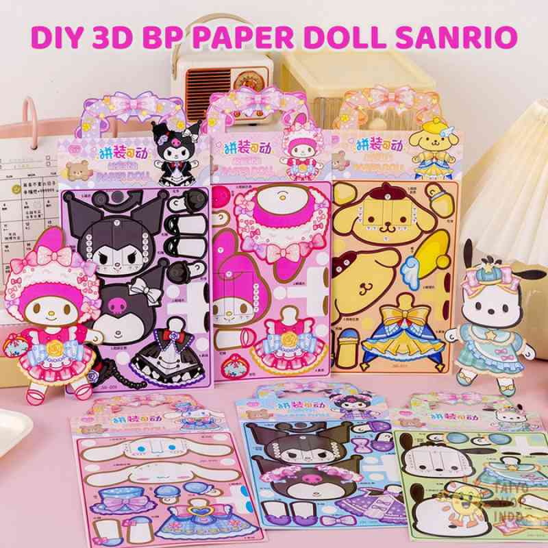 Promo Taiyo Mainan Anak Diy 3d Bp Paper Doll Sanrio Kreatifitas ...