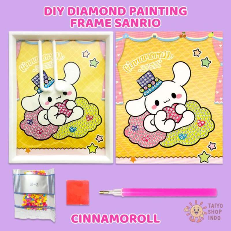Promo Taiyo Diy Watercolor Diamond Painting Frame Sanrio Water Color ...