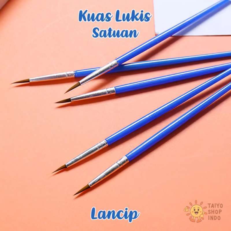 Promo Taiyo Kuas Lukis Cat Air Ujung Pipih Lancip Koas Melukis Anak ...