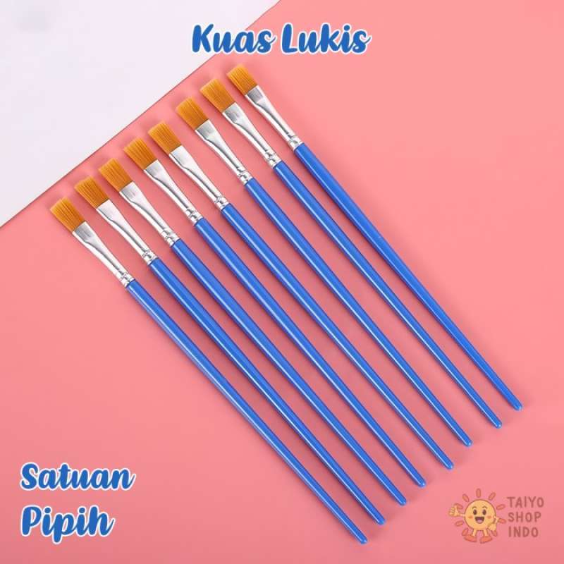 Promo Taiyo Kuas Lukis Cat Air Ujung Pipih Lancip Koas Melukis Anak ...