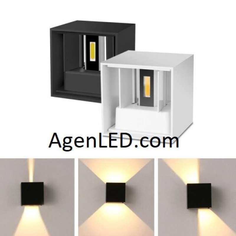 Promo Lampu Dinding W Led Arah Wall Light Tembok Outdoor Watt Adjustable Body Putih Diskon