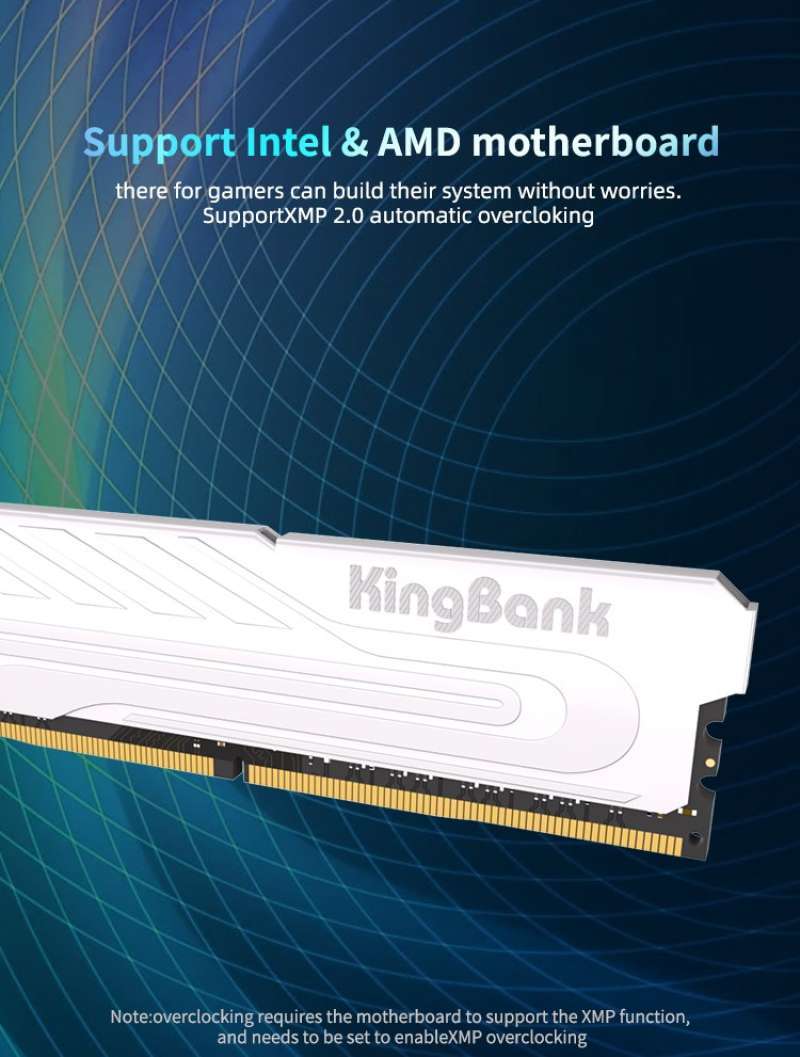 Jual Kingbank Ram Pc Ddr4 8gb 3200mhz Xmp Silver Heatsink Di Seller Cs ...