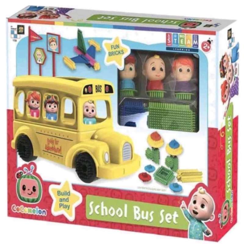 Jual Mainan Anak Cocomelon Musical Mobil School Bus Set Plus Jj And ...
