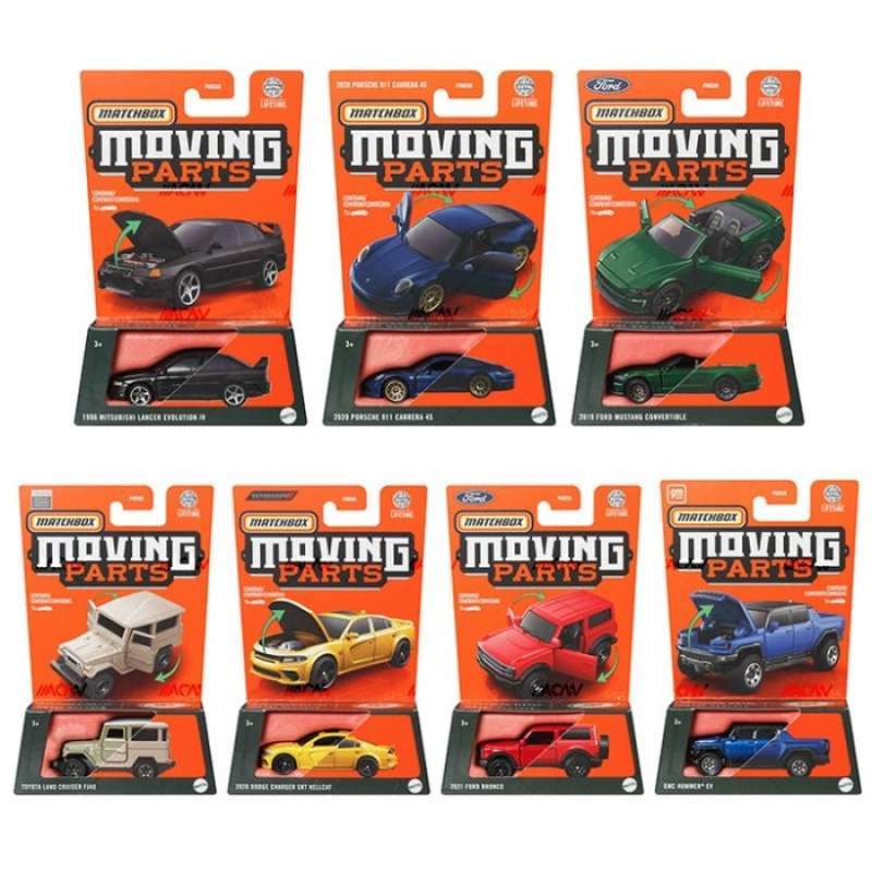Jual Matchbox Moving Parts Mix 1 2024 Seri J Original - Porsche 911 4s ...