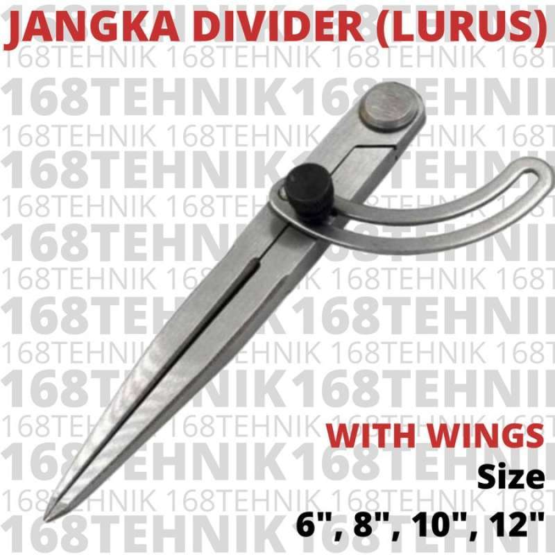 Jual Jangka Besi 4 Jangka Lurus Sayap 4 Wing Compass Caliper 4 Inch Di Seller Velvet Store ...