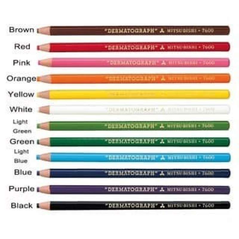 Jual Pensil Kaca/ Dermatograph Mitsubishi 7600 [per Lusin - Kuning Di ...