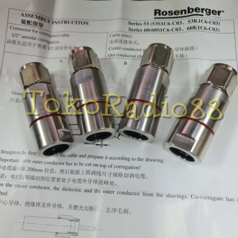 Promo 100% Produk Ori Connector Heliax Ldf4 1/2 Inch Konektor ...