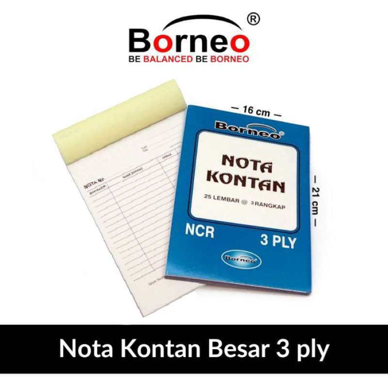 Jual 10 Buku - Nota Kontan Besar - 3 Ply (25 Lbr) Di Seller Velvet ...