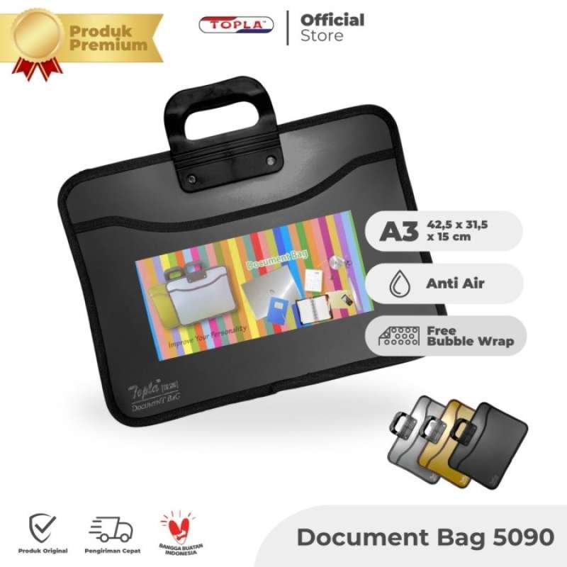 Jual Document Bag 5090 Tas Dokumen Berkas Kantor Topla Ukuran 15.6 Inch ...