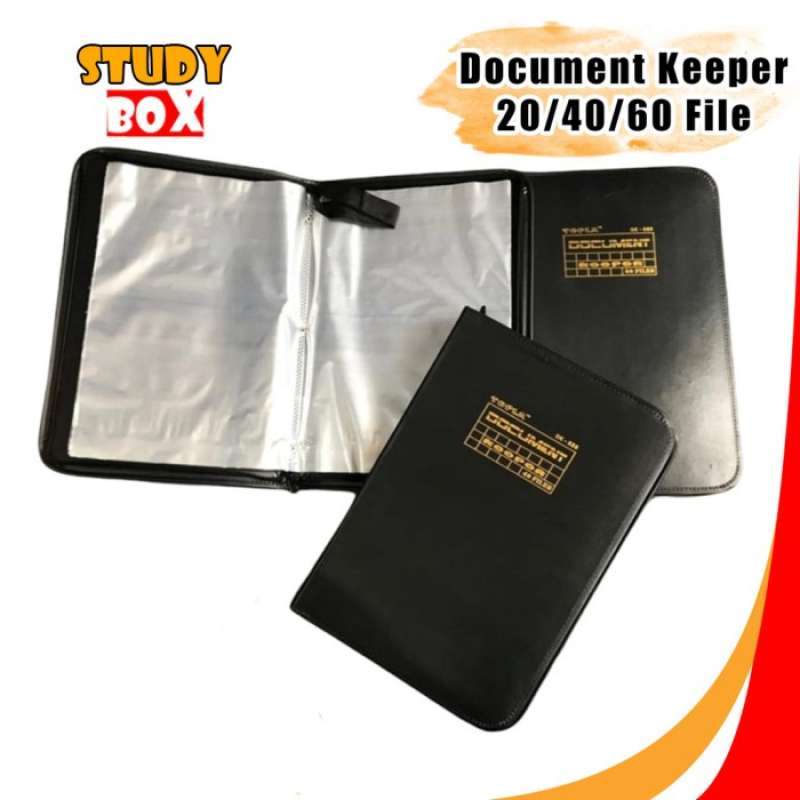 Jual Topla Dokumen Keeper Map Ijazah Resleting Kulit Anti Air Isi 20 ...