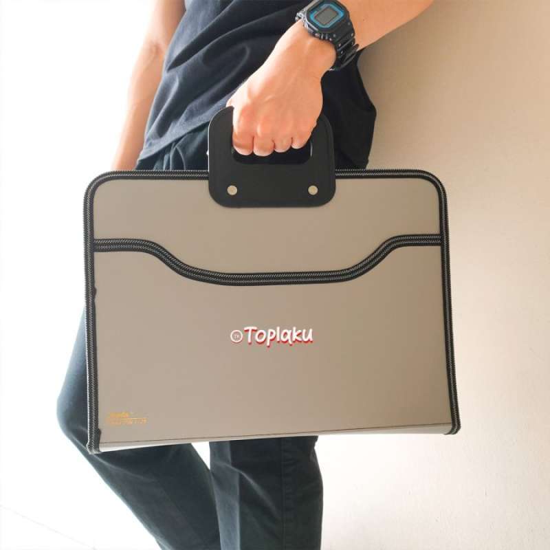Jual Tas Berkas Map Dokumen Anti Air Resleting Besar File Document Bag
