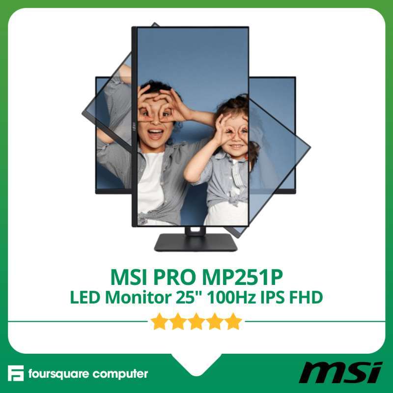 Jual Led Monitor Msi Pro Mp251p 25 Inch Ips Full Hd 100hz 1ms Di Seller ...