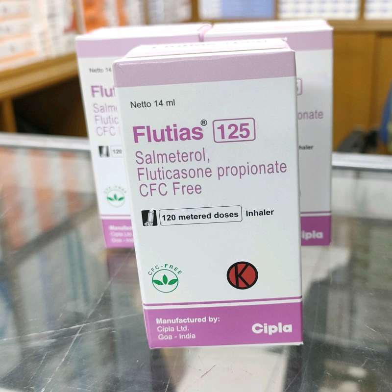 Jual Original Flutias 125 / 120 Metered Doses Inhaler Box 14 Ml Di ...