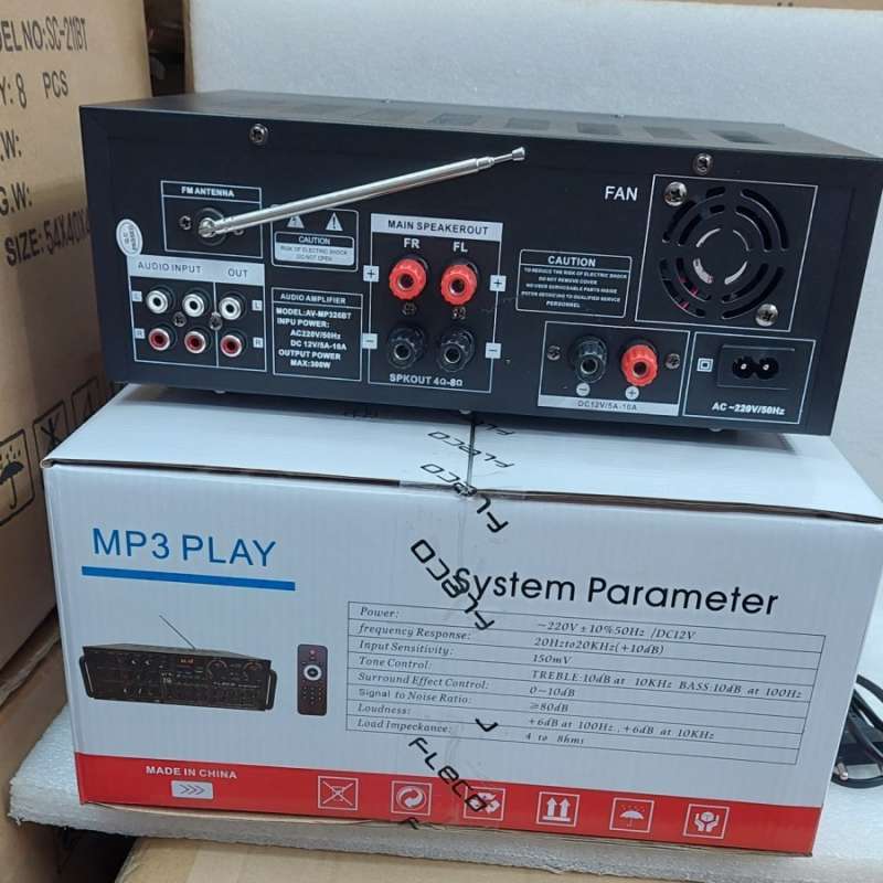 Jual Amplifier Bluetooth Fleco AV Mp326bt//ampli Mp 326 Bt 1200 Watt Di ...