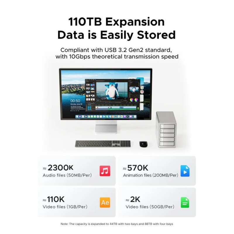 Jual Orico 4big Macdata Das Studio 4 Bay Hdd Enclosure Ssd Enclosure ...