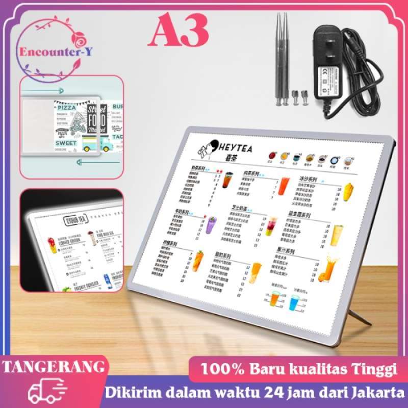 Jual Led Menu Board A3 Light Box Menu Led Menu Display Poster Display ...