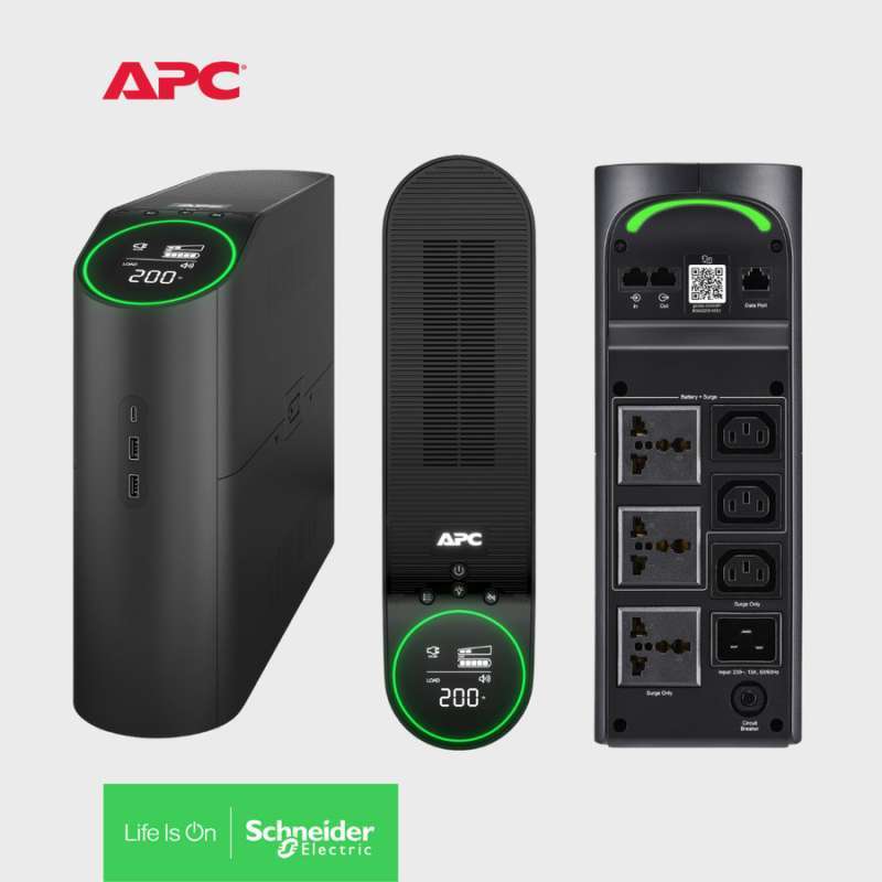 Jual Ups Apc Back-ups Pro Gaming Sinewave Hitam Putih Bgm2200-msx ...