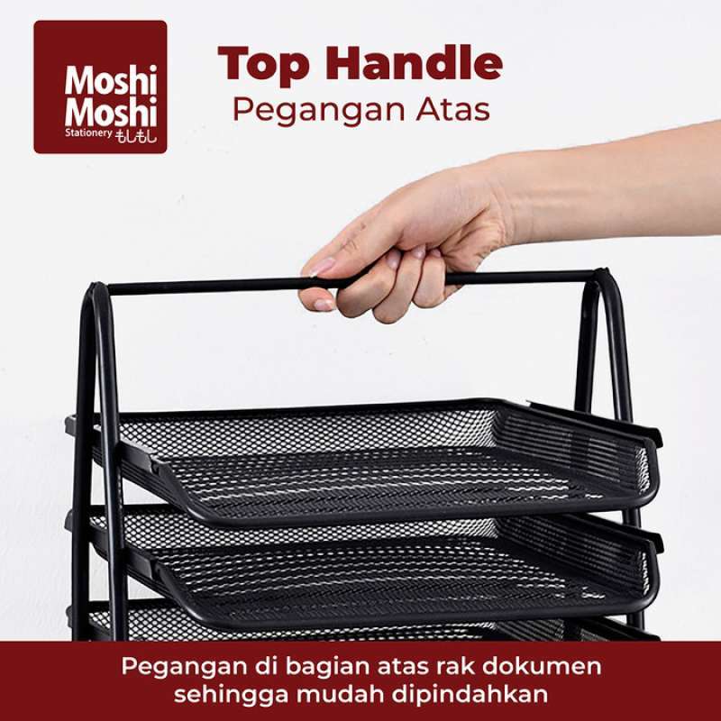 Jual Document Tray Desk Storage Rak Kertas File Dokumen 5 Susun Jaring ...