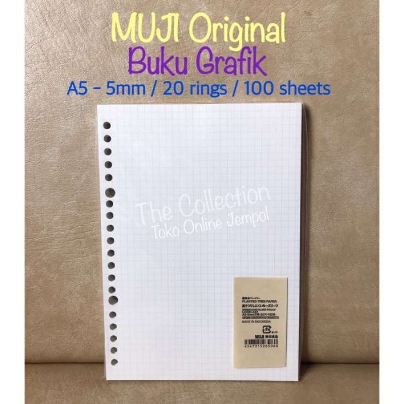 Jual Kertas File Grafik A5 20 Holes Isi 100 Lbr 265060 Kotak Grid ...