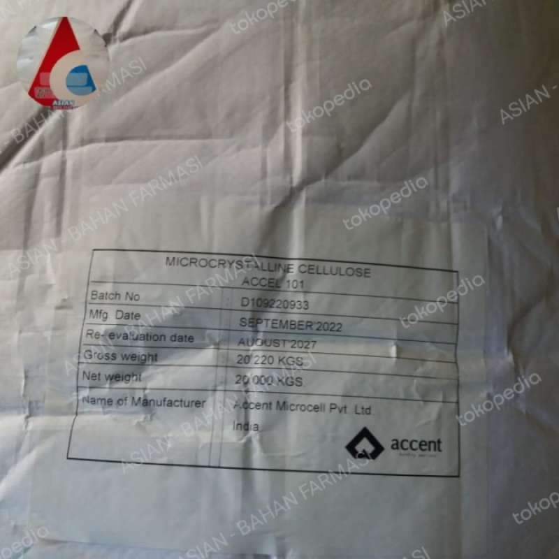 Jual Avicel 101 - Mcc 101 - Mycrocrystalline Cellulose - Microcel Zak ...