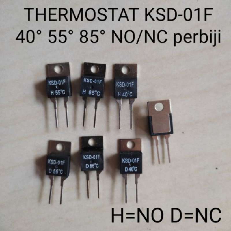 Jual Ksd-01f 40â°c 55â°c 85â°c No/nc Thermostat Ac Dc To-220 1,5a - D40 ...