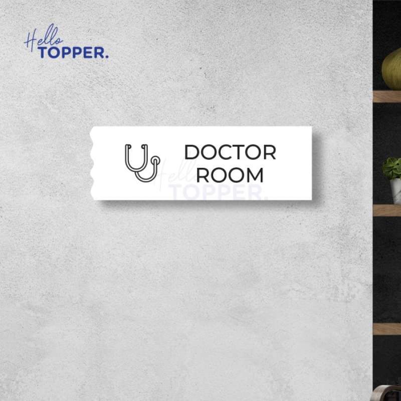 Jual Sign Akrilik Signage Tulisan Acrylic Papan Curly Style - Doctor ...