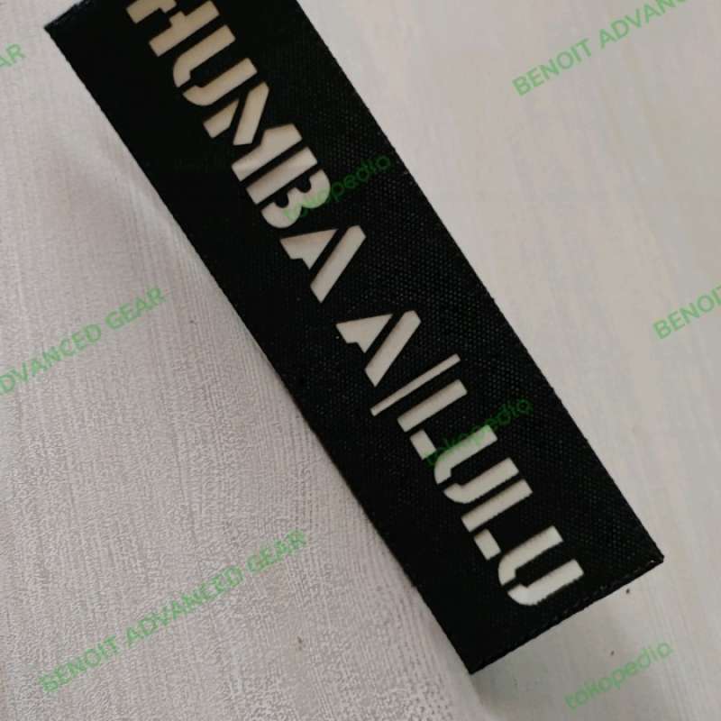 Jual Papan Nama Patch Custom Premium 2,5cm X 10cm Di Seller Tombstone ...