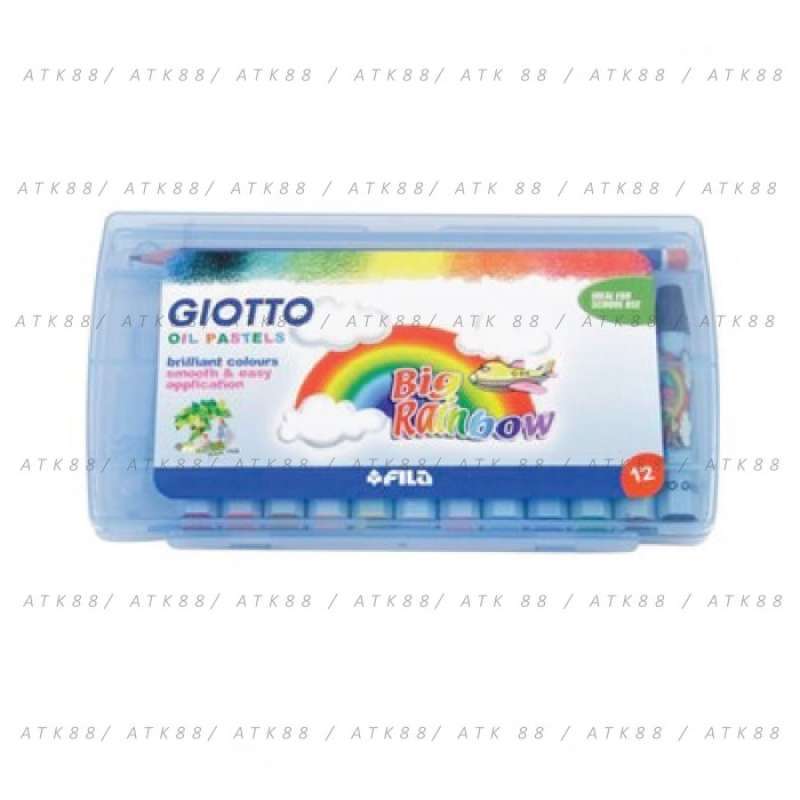 Jual Giotto Oil Pastel 12 Warna Set Big Rainbow ( Crayon ) Di Seller ...