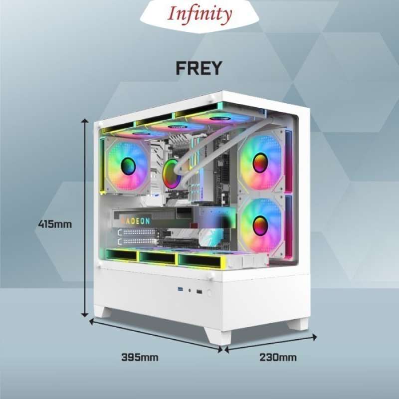 Jual Infinity Frey White - M-atx / Gaming Case Di Seller Ascarya Comp ...