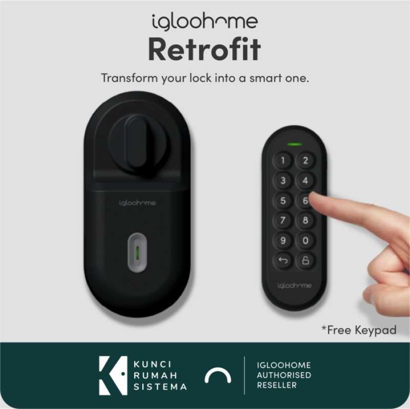 Promo Igloohome Retrofit Smart Lock Kunci Rumah Digital - 3 Tahun ...