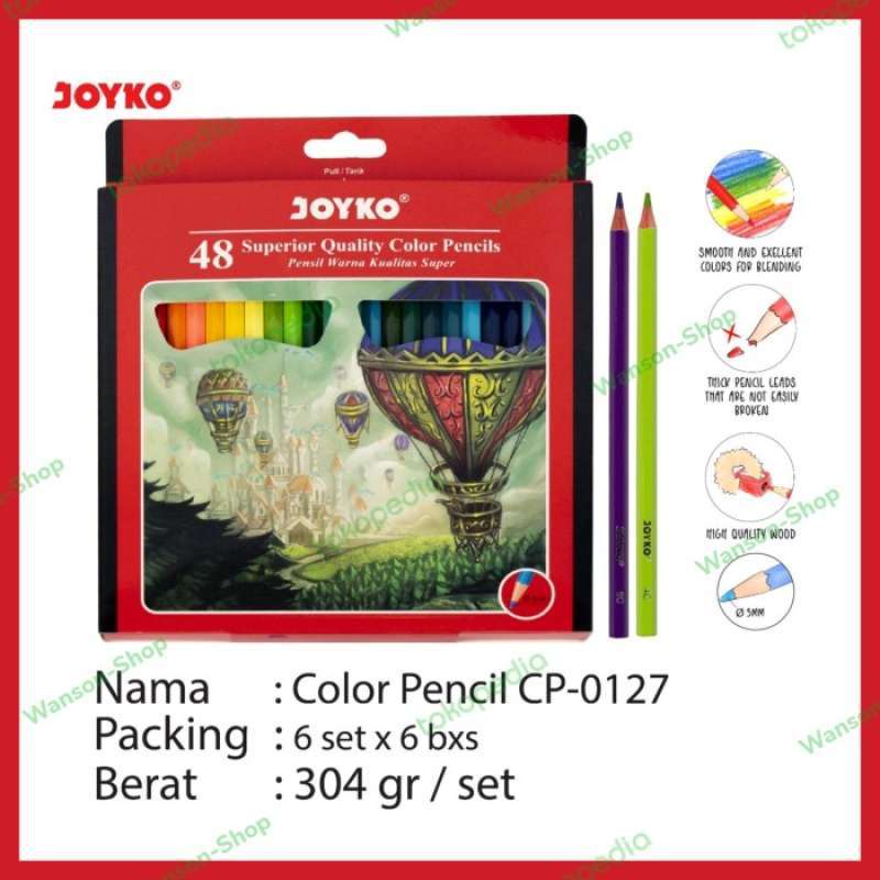 Jual Pensil 48 Warna Joyko Cp-0127 / Pensil Warna Joyko 48 Di Seller ...