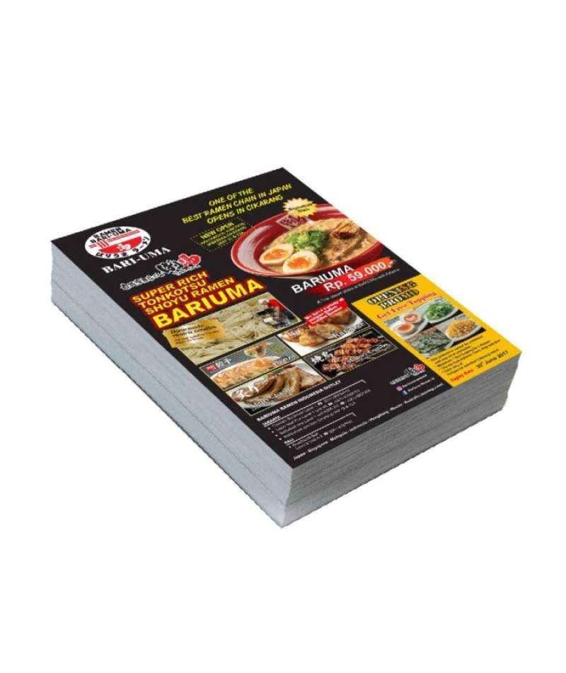 Jual Paket Brosur / Cetak Brosur Ukuran A6 - Cetak 1 Sisi - Isi 500 ...