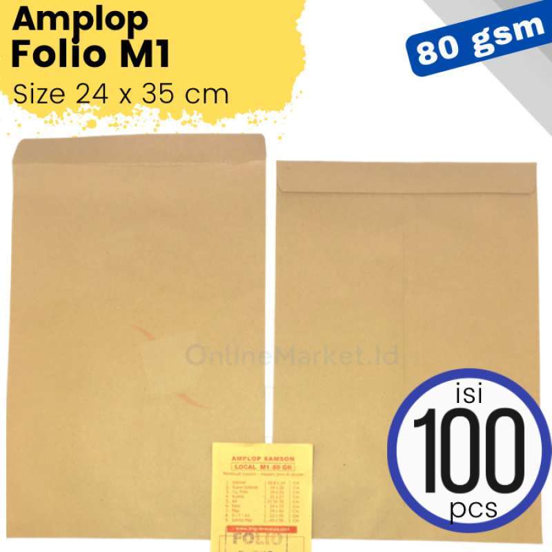 Jual Amplop Coklat Folio F4 24x35 Isi 100 Lbr Di Seller Regstore ...