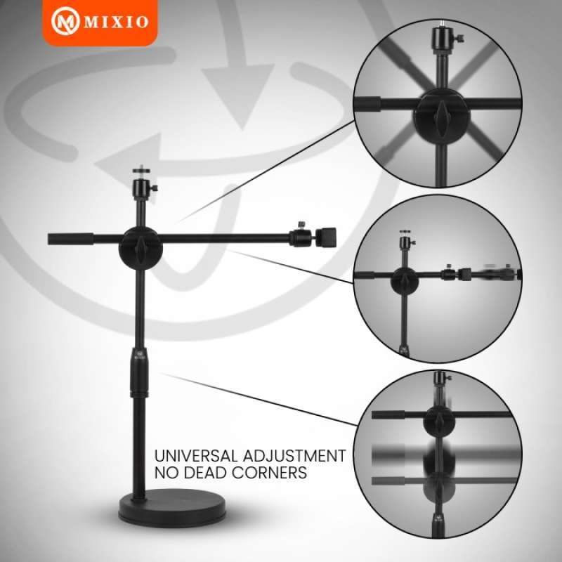 Promo Mixio S88 Overhead Phone Stand Holder Bracket 360° Lampu ...