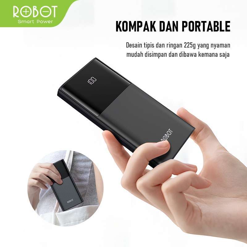 Jual Powerbank 10000mah 2a Dual Input And Output Port Type C & Micro Usb Original Fast Charging ...
