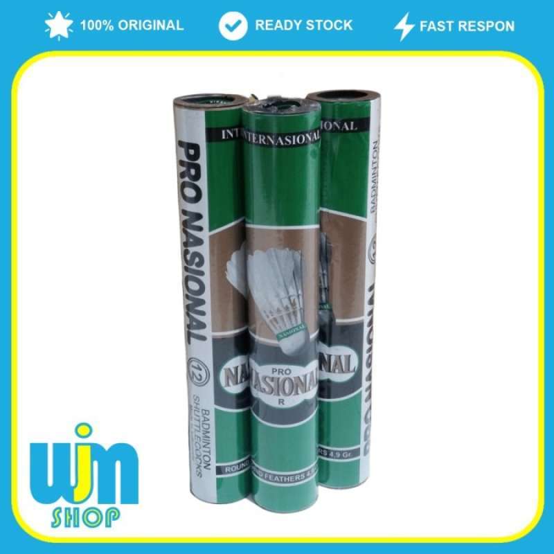 Jual Shuttlecock Badminton Kok Bola Bulutangkis Nasional Pro Hijau 1 ...