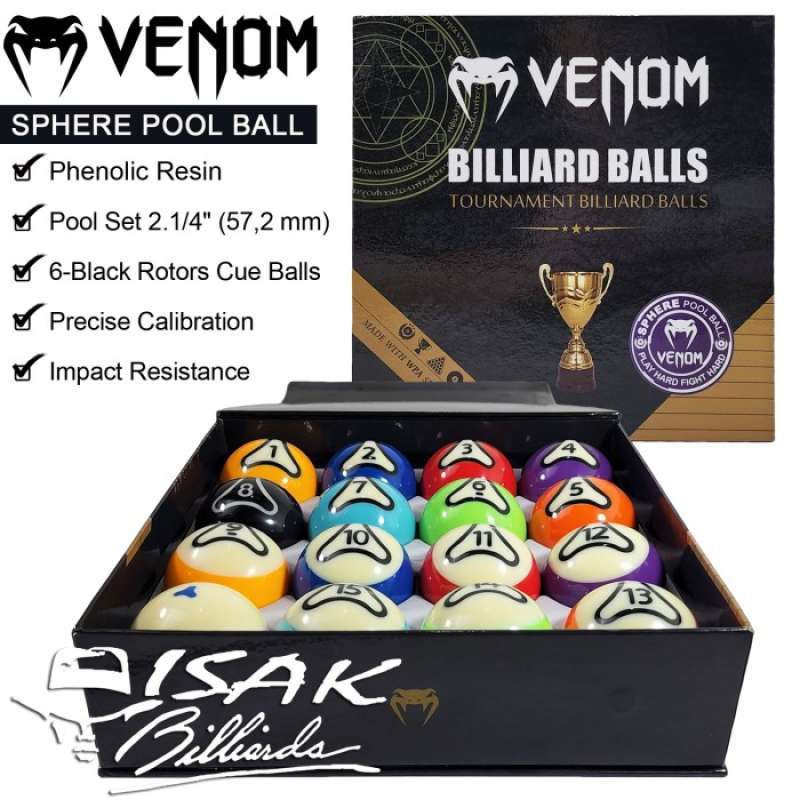 Jual Venom Sphere Ball 2.1/4 - Cb 2.1/4 | Bola Besar Billiard Pool Set ...