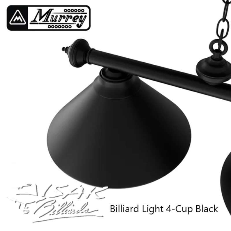 Jual Lampu Meja Billiard 4 Kap - Black - Pool Table Light 4 Cup Biliar ...