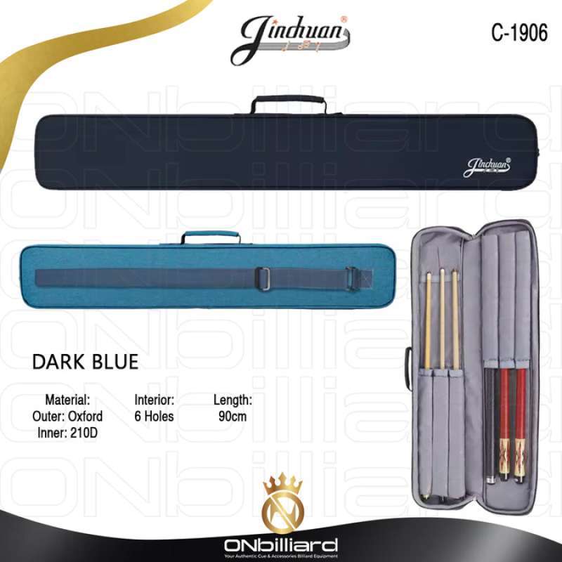 Jual Jinchuan C-1906 Tas Stick Billiard 3x3 Cue Soft Case 3 Butt 3 ...