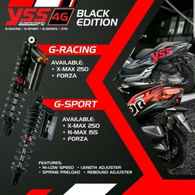 Promo Shock Forza 250cc Yss G-sport Black Series Diskon 20% Di Seller Sentra Pro Shop ...