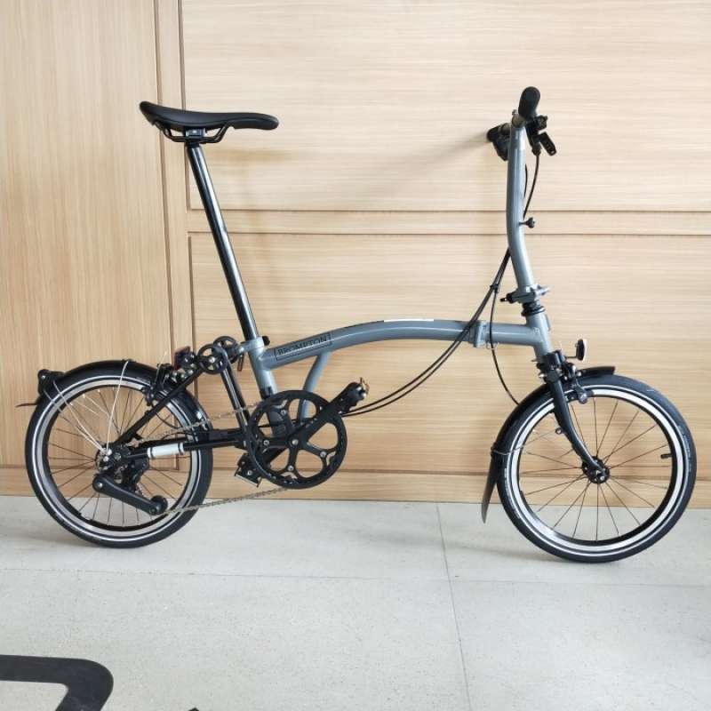 Jual Brompton P Line Titanium Urban Low Rise Storm Grey Metallic Di ...