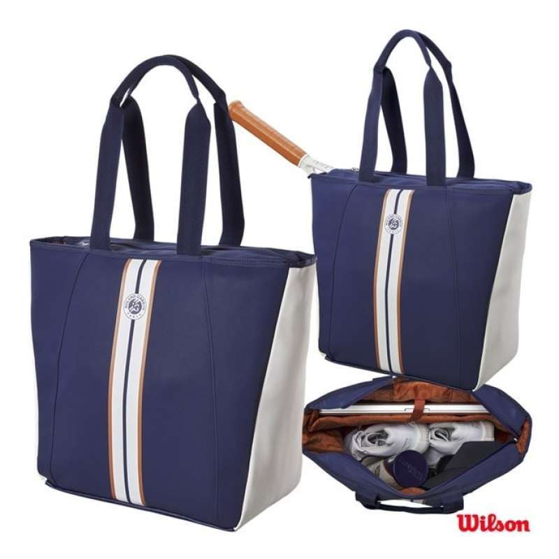 Jual Tas Tenis Totebag Wilson Roland Garros Navy White Clay 2023 ...