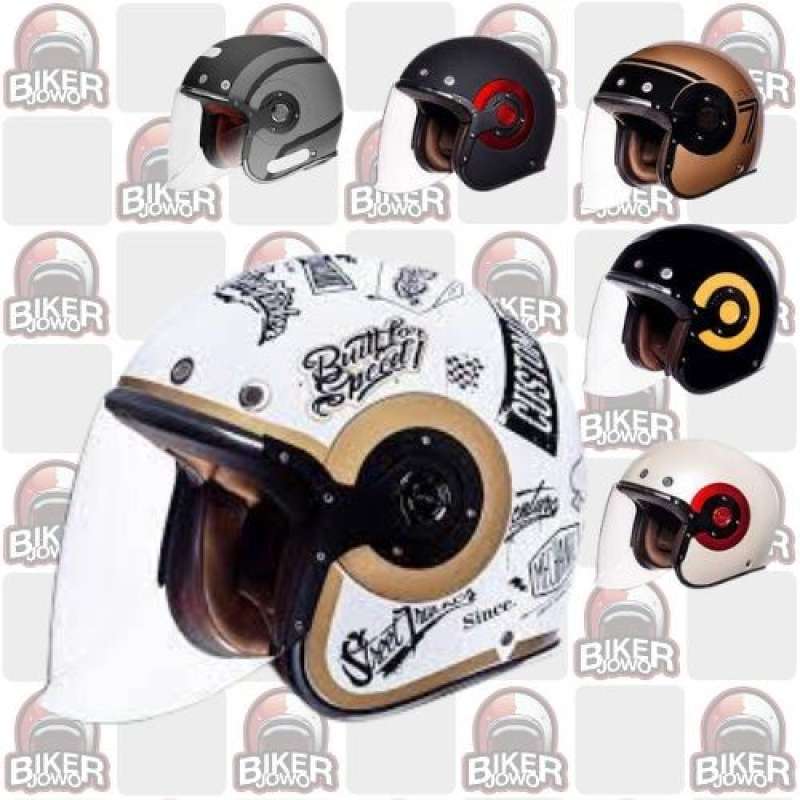 Jual Helm Smk Retro Jet Open Face Touring Motor Biker - Ma124 M Di ...