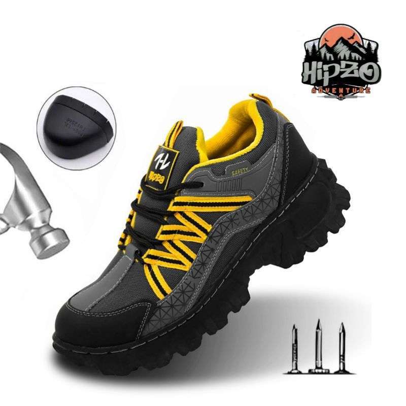 Promo Wolf Sepatu Safety Boots Pria Ujung Besi Original M59 Diskon 34% ...