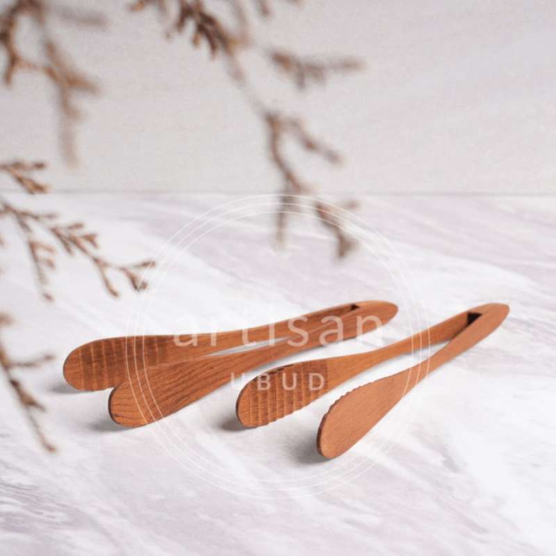 Jual Adhisty - Pencapit Capit Makanan Bahan Kayu Jati Finishing Food ...