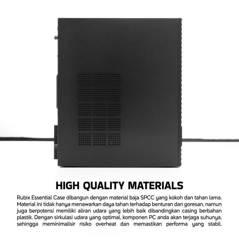 Promo Casing Pc Digital Alliance Rubix Essentials M-atx Itx Case Office ...