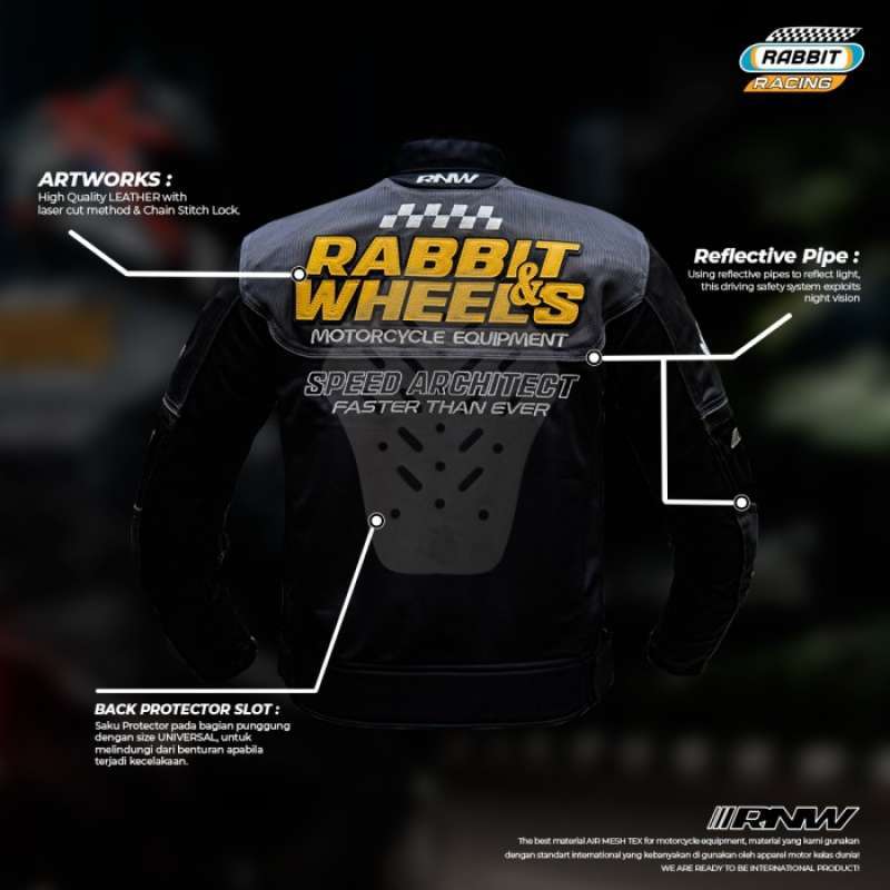 Jual Jaket Rabbitandwheels Legendary Carbon 2024 Original Di Seller ...